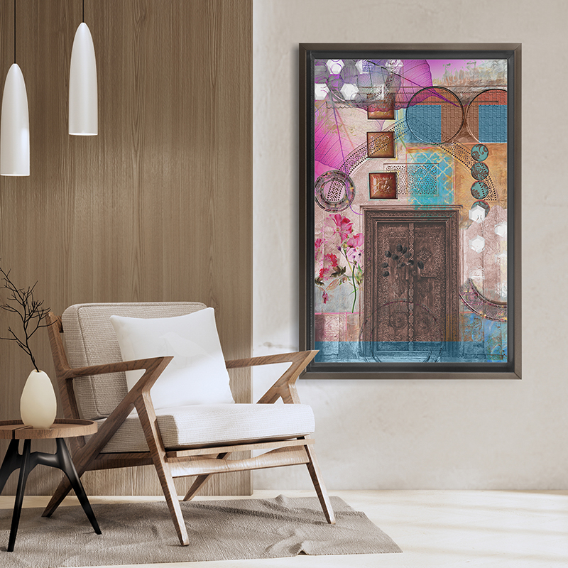 Arabian Door Art - Flora Door 06 - Gulf Art Gallery