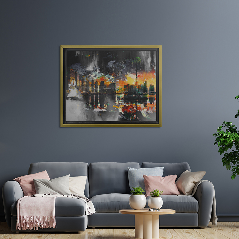 Dubai Skyline Wall Art - Skyline Dubai 01 - Gulf Art Gallery